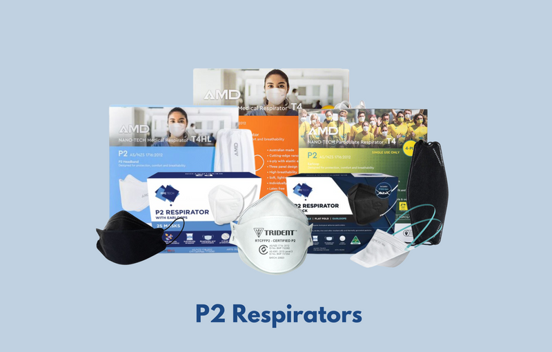 What is the difference between P1 and P2 respirators?