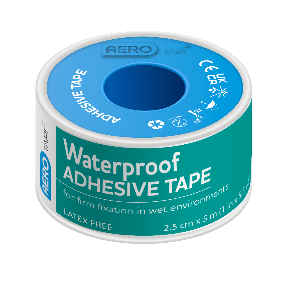 AEROTAPE Waterproof Adhesive Tape 2.5cm x 5M (1 x 5M Tape)